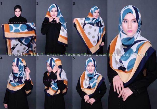 8 Tutorial Hijab Menutup Dada, Bergaya Sedikit Berbeda
