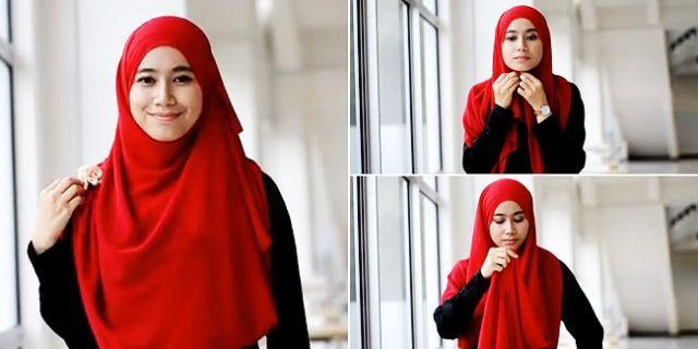 8 Tutorial Hijab Menutup Dada, Bergaya Sedikit Berbeda
